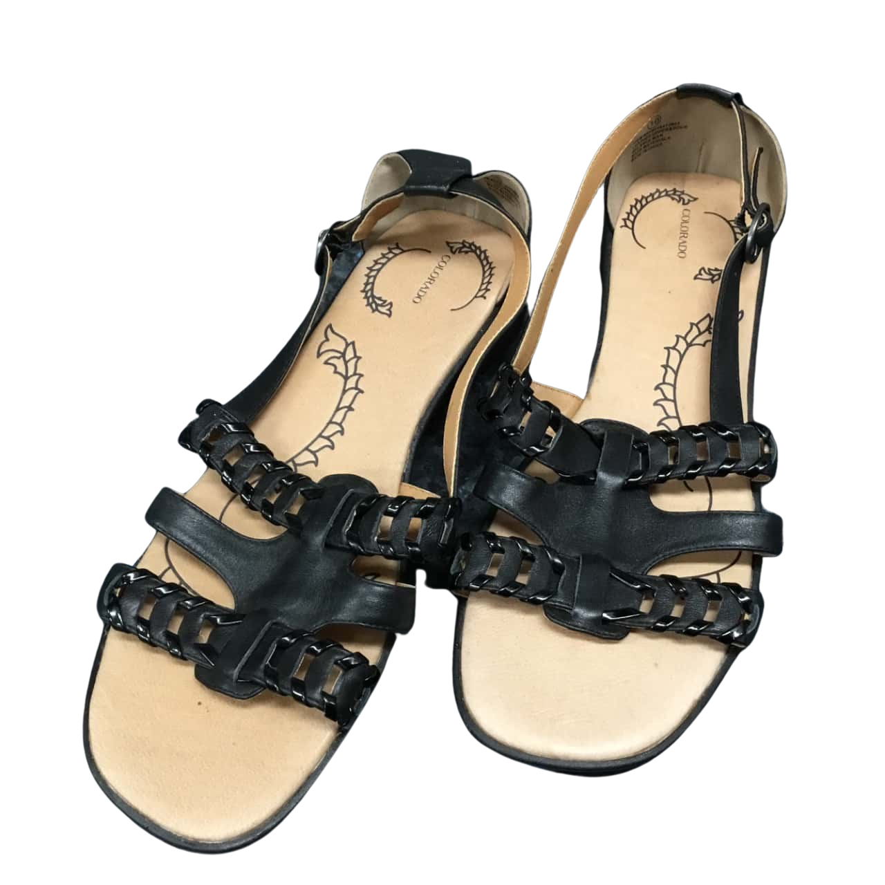 Colorado Black Sandals Size 10