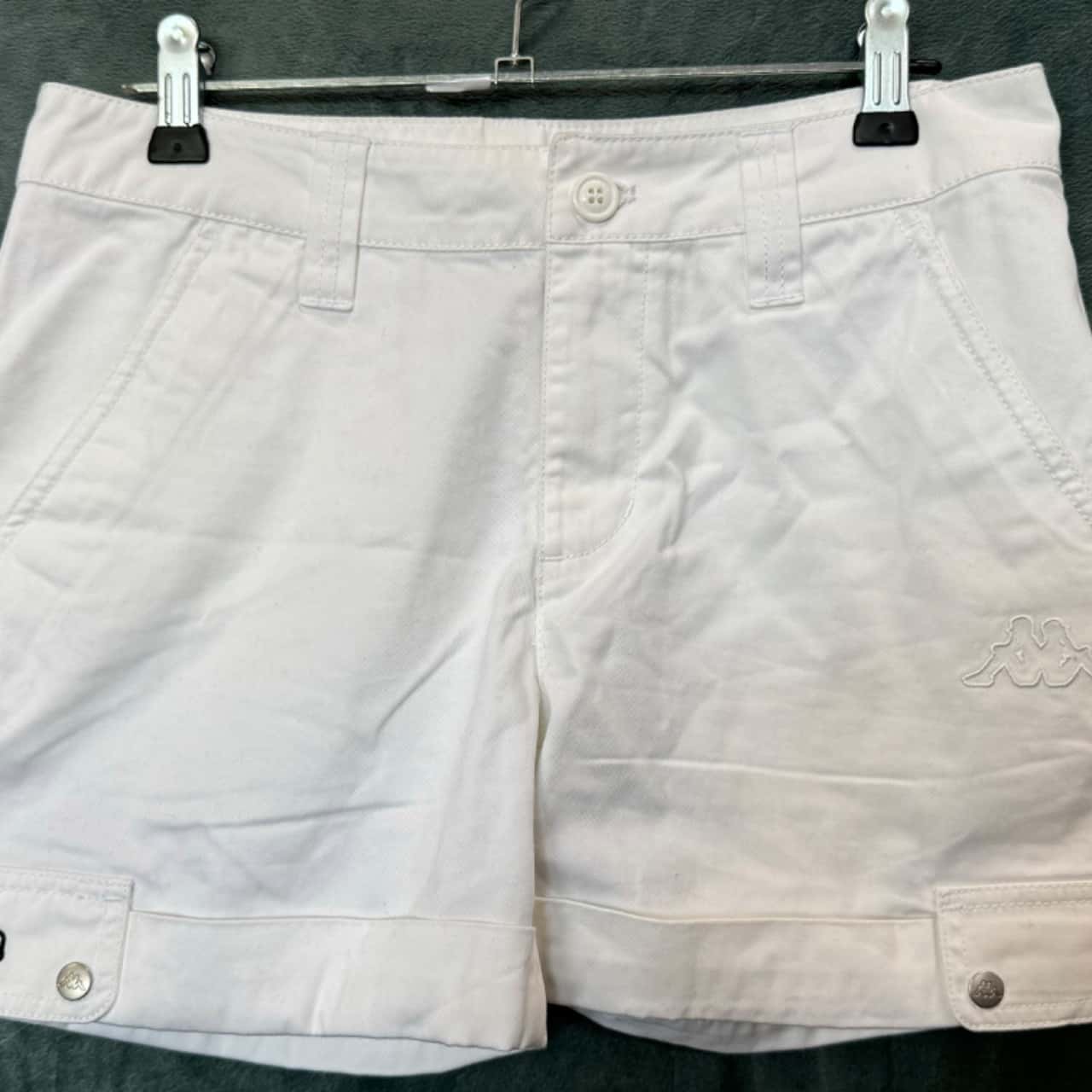 Kappa Womens Size L Shorts White (s)