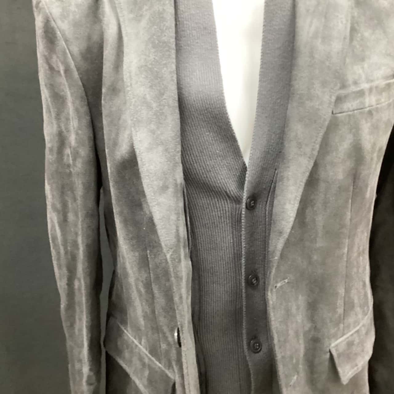 G2OOO Mens Size 50 Winter Jacket Suede Grey (s)