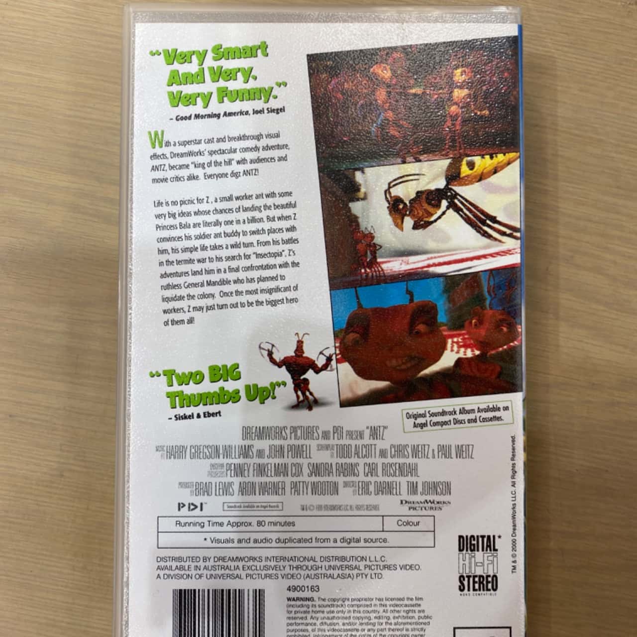 Dreamworks Antz VHS Tape