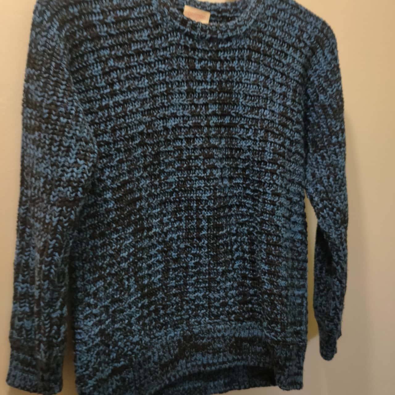 Gorman Size 8 Thick Knitted Blue & Black Jumper VGUC(s)