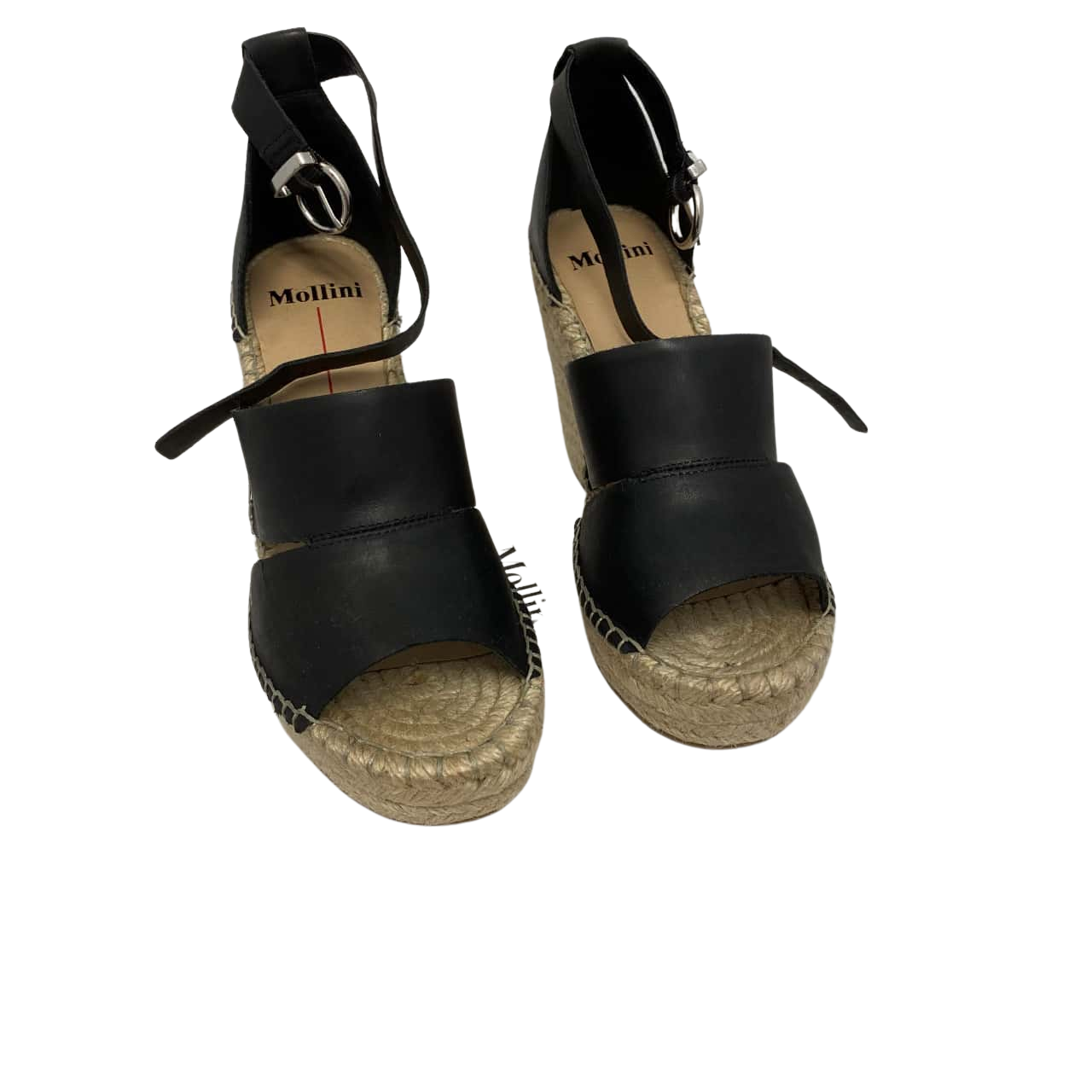 Mollini Polo Black Leather Shoes. Size 38. New in shoe box