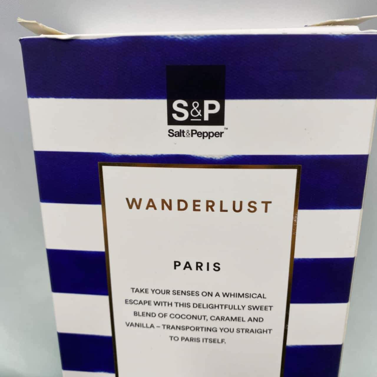 Salt and Pepper Wanderlust Paris Triple Scented Fragrance Diffuser (s)