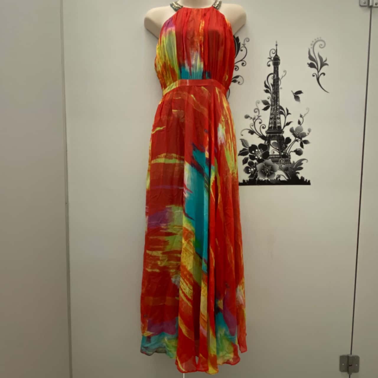 Womens GRACE & HART Multi Coloured Silk Maxi Dress(s)