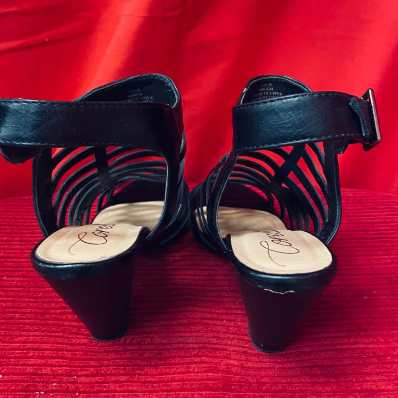 Corelli Womens Size 8 Black Lucie Dress Sandal(s)