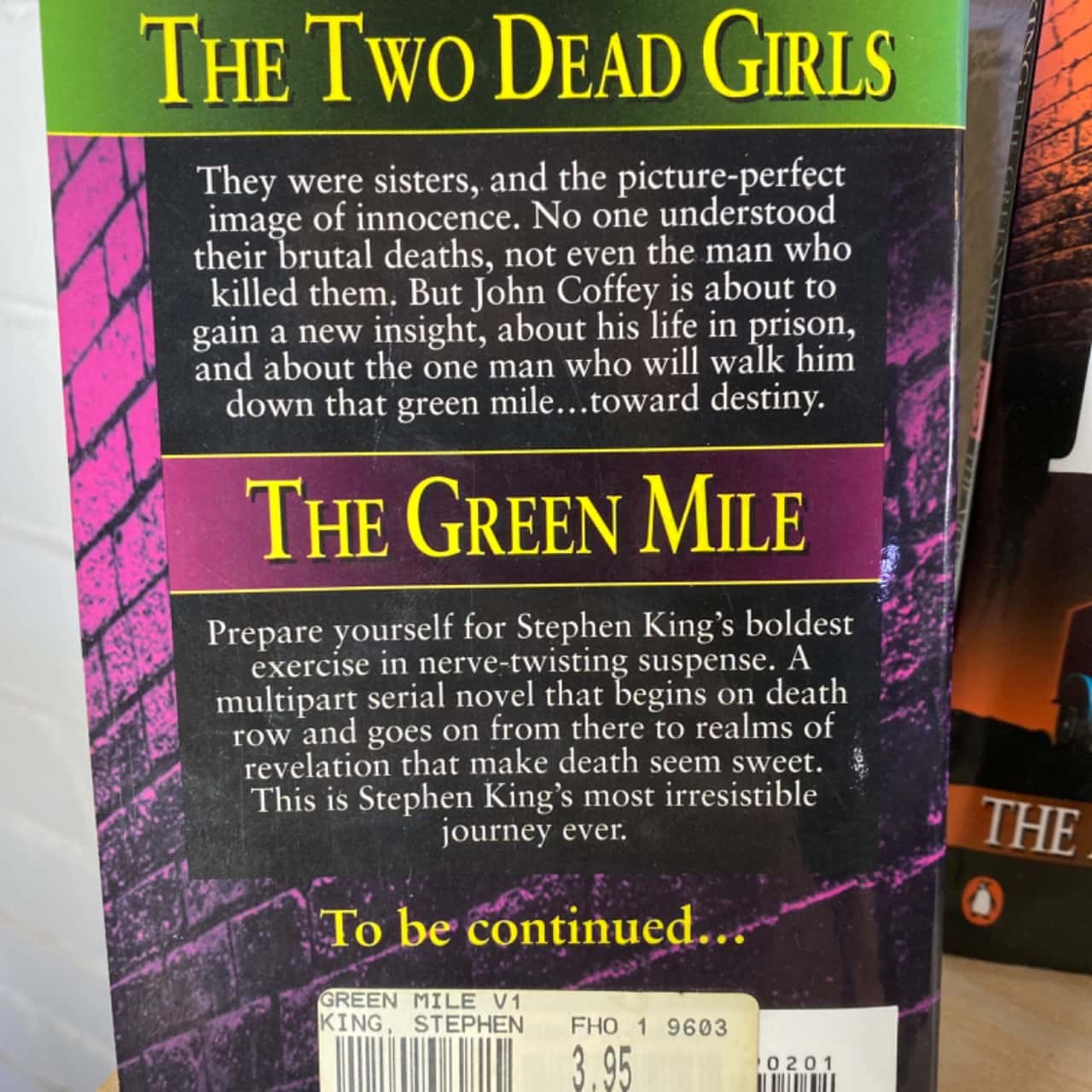 The Green Mile by Stephen King 6 Novella Collection(s)