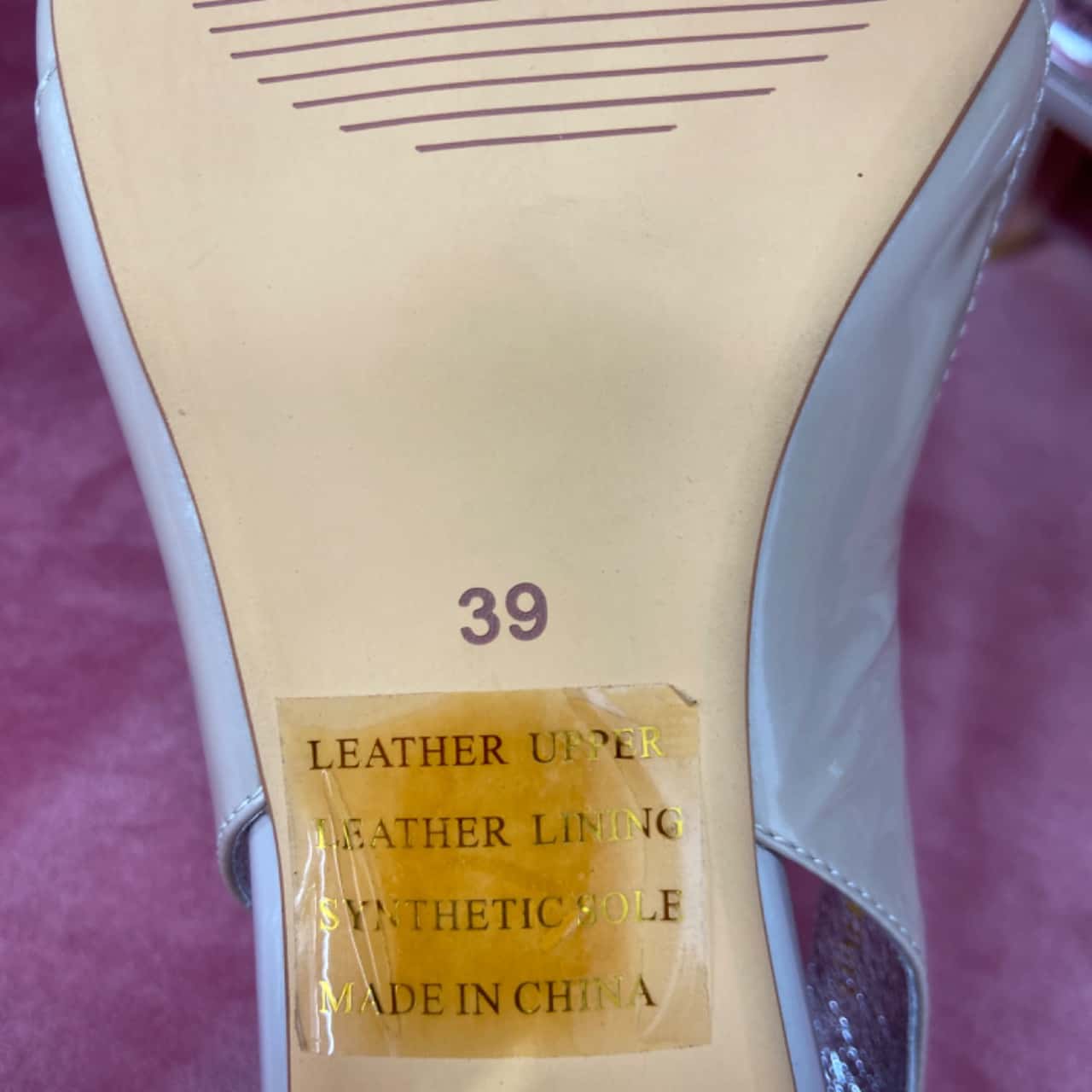 Taranto International Womens Size 39 Shoes Flesh Pearl(s) - New With ...