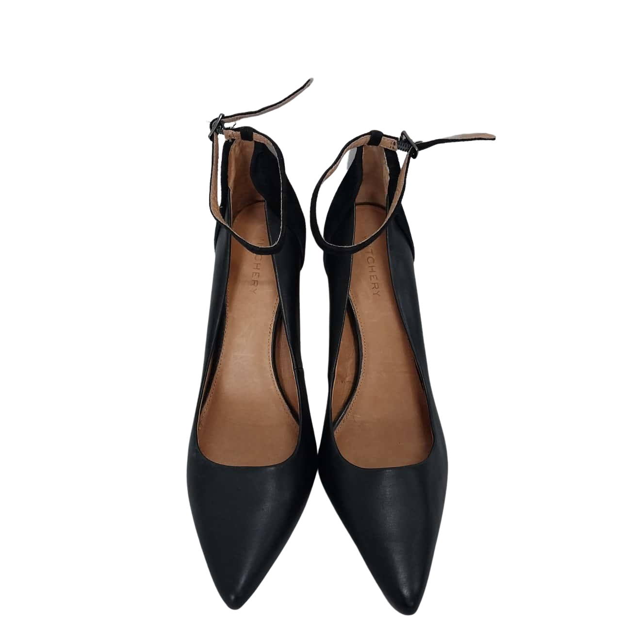 Witchery - Womens heels, Size 40, Black,leather. (s)