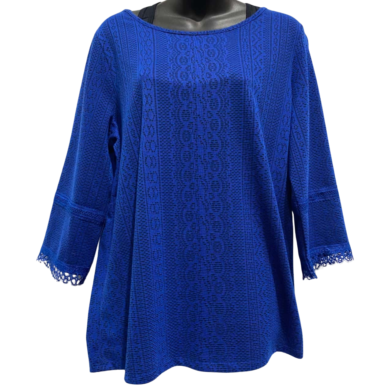Womens NONI B Blue Lace Top(s)