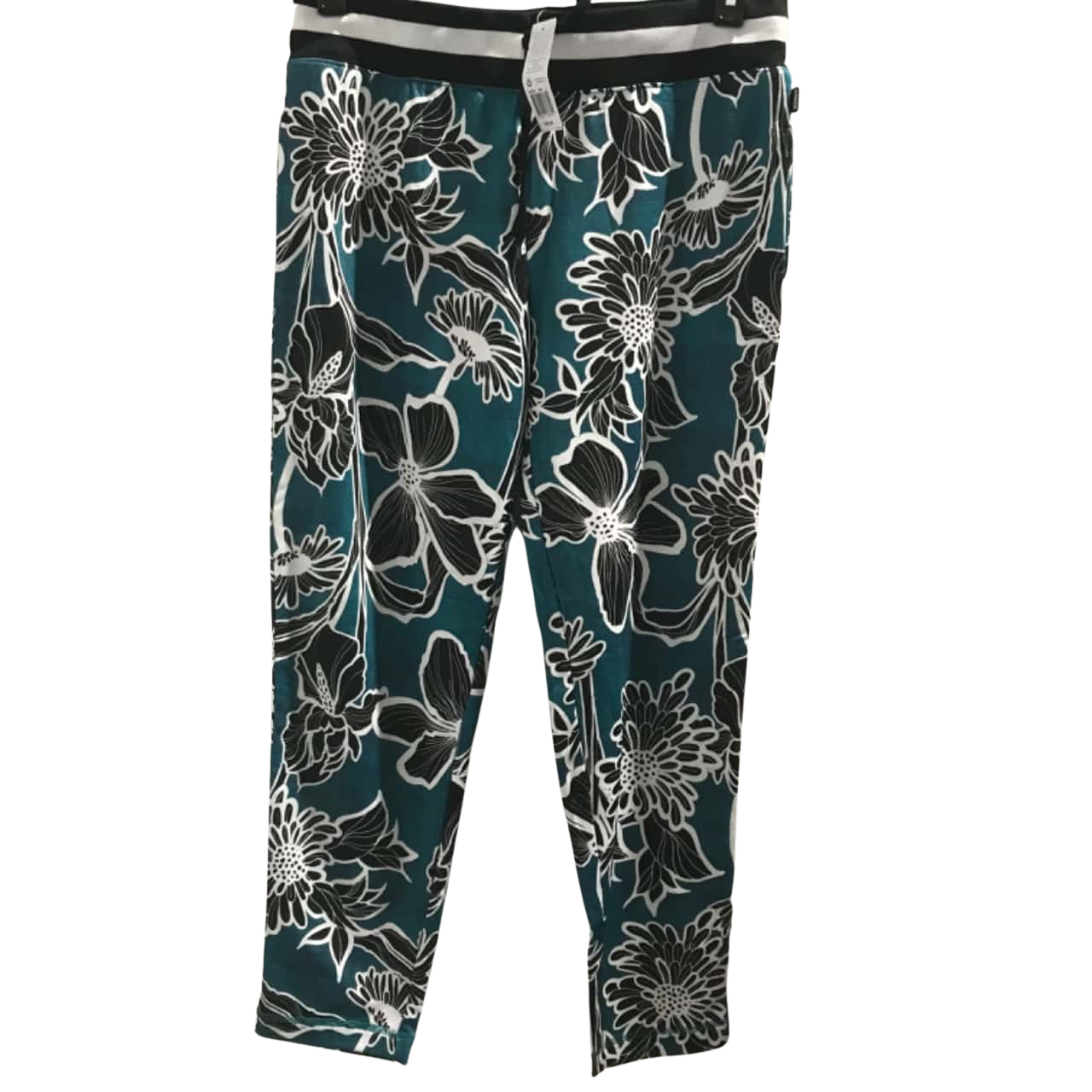 BNWT Bonds Womens Size L Track Pants Black / Green / White (s)