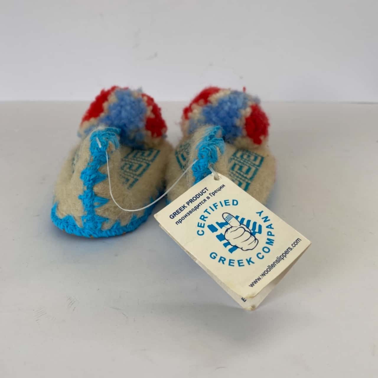 Traditional Greek Woollen Slippers Size 3(s)