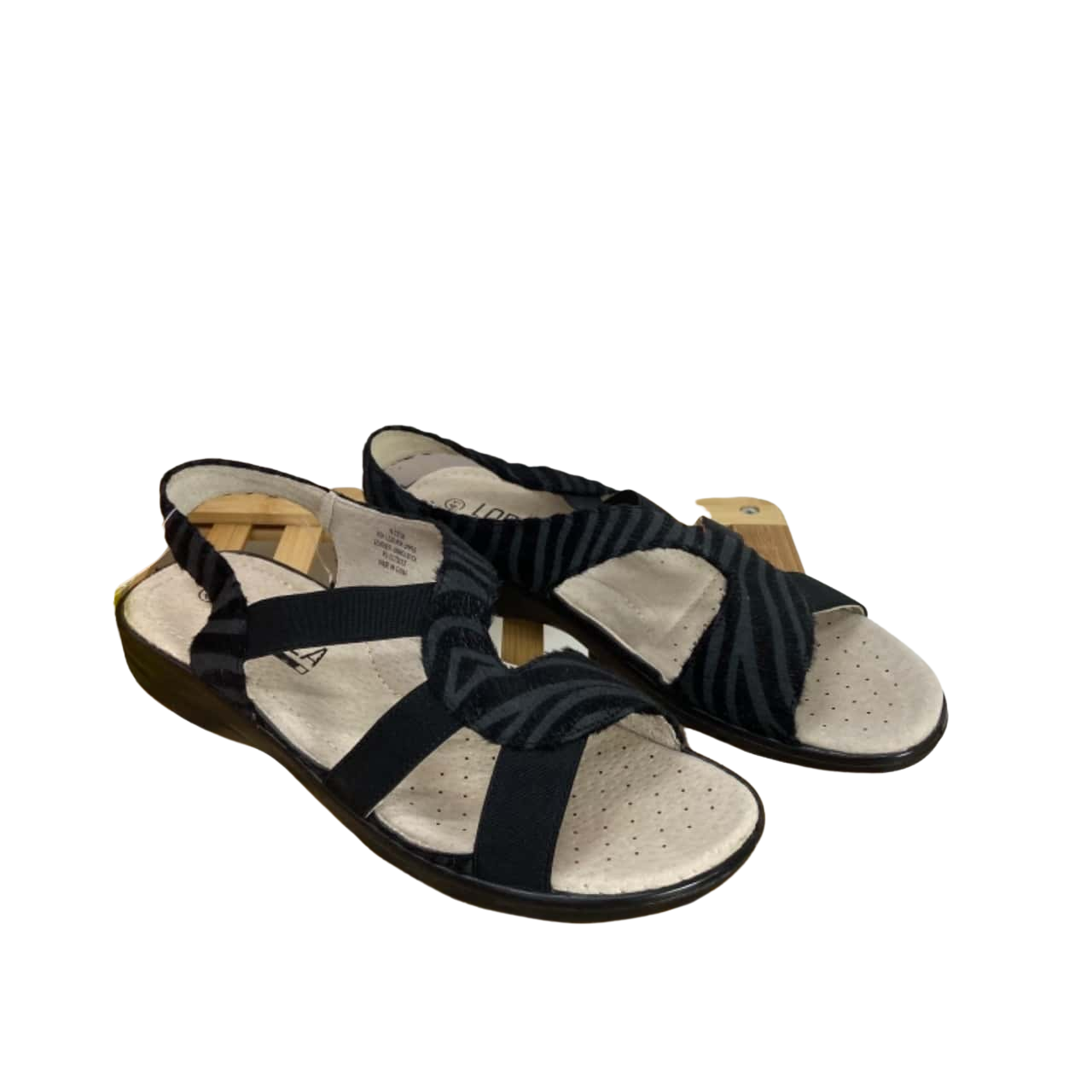 Lorella Alessia Slingback Comfort Sandal Size 41 Black (s)