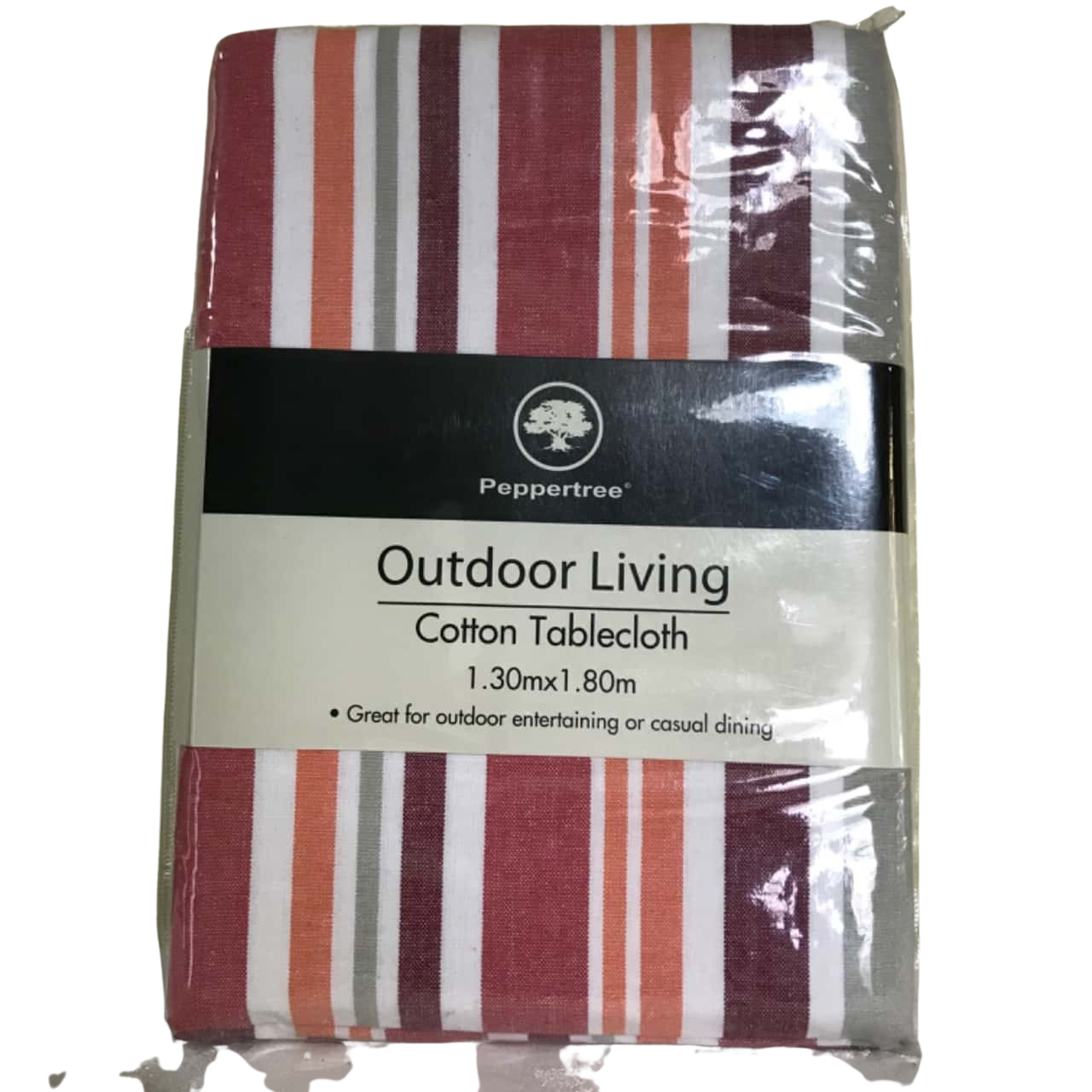 NWOT Peppertree Outdoor Living Cotton Tablecloth 1.3 m x 1.8 m Summer ...