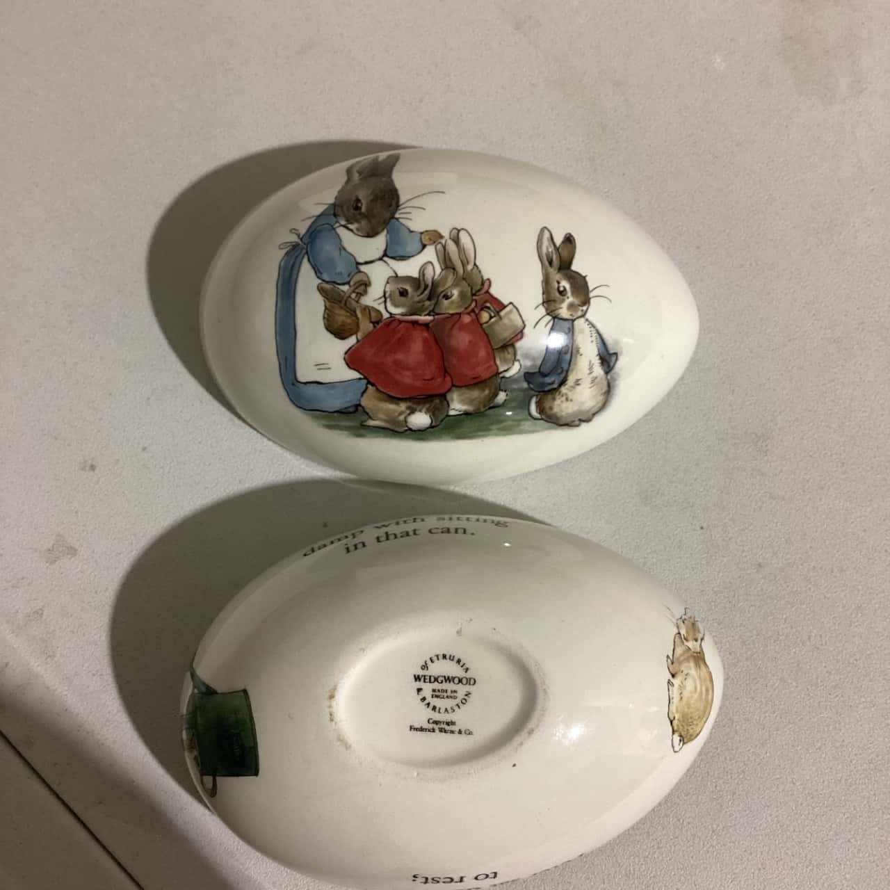 Wedgwood Egg Peter Rabbit(s)