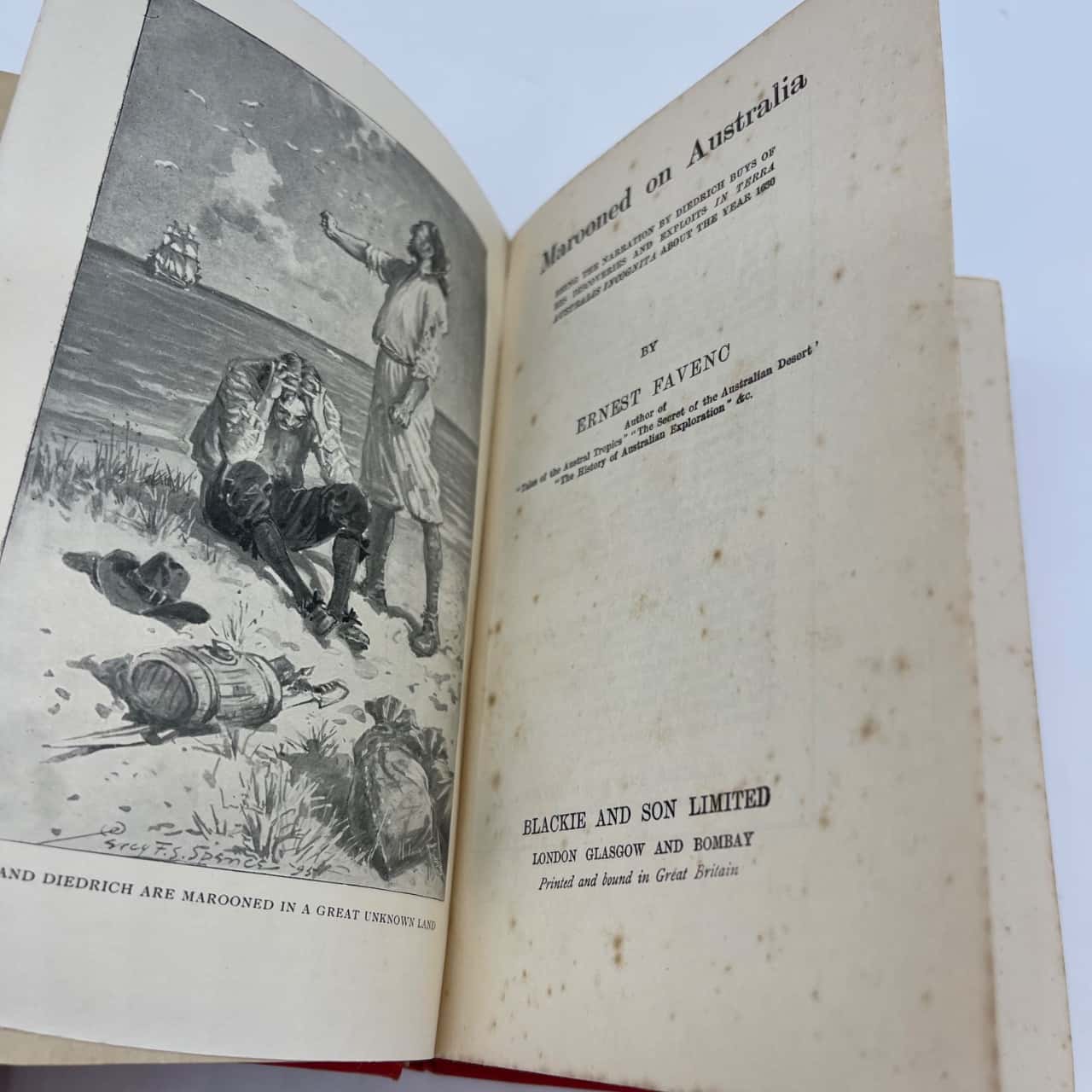 'Marooned on Australia' Antique Novel