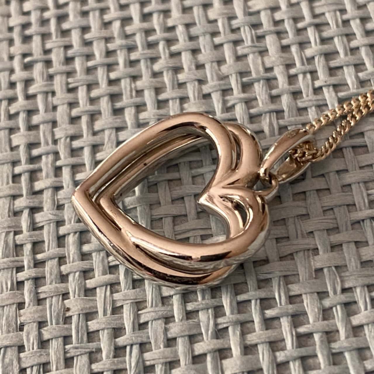 REDUCED 925 Silver Heart Pendant Chain Necklace (s)