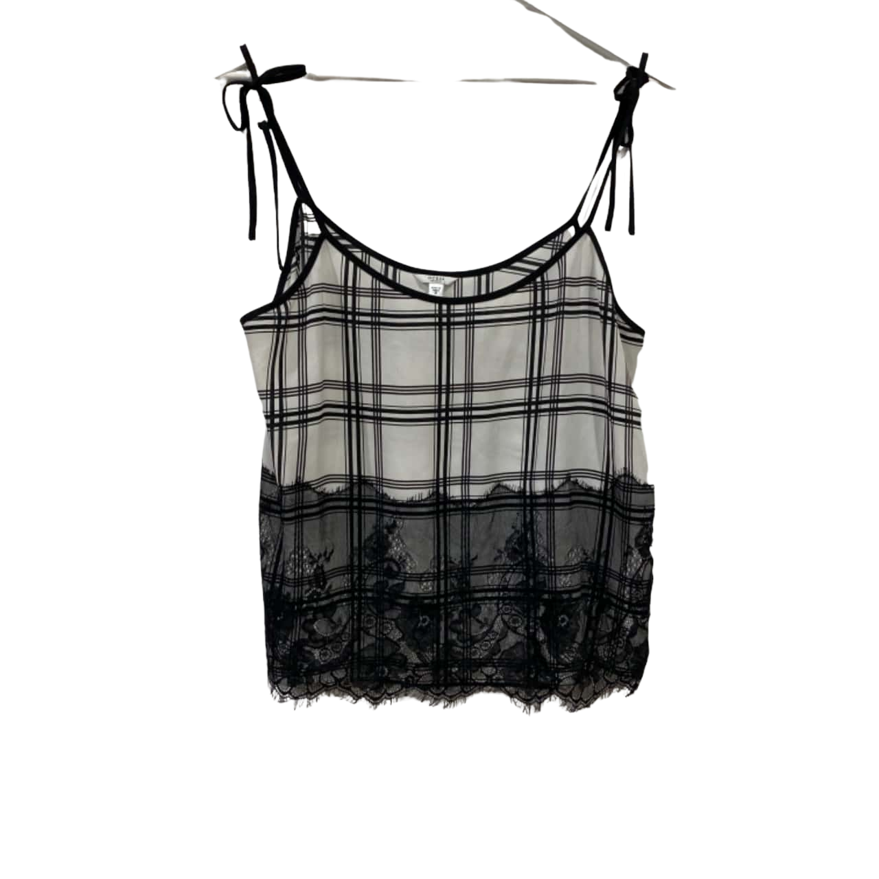 Guess Womens Size M Cami Black / White (s)