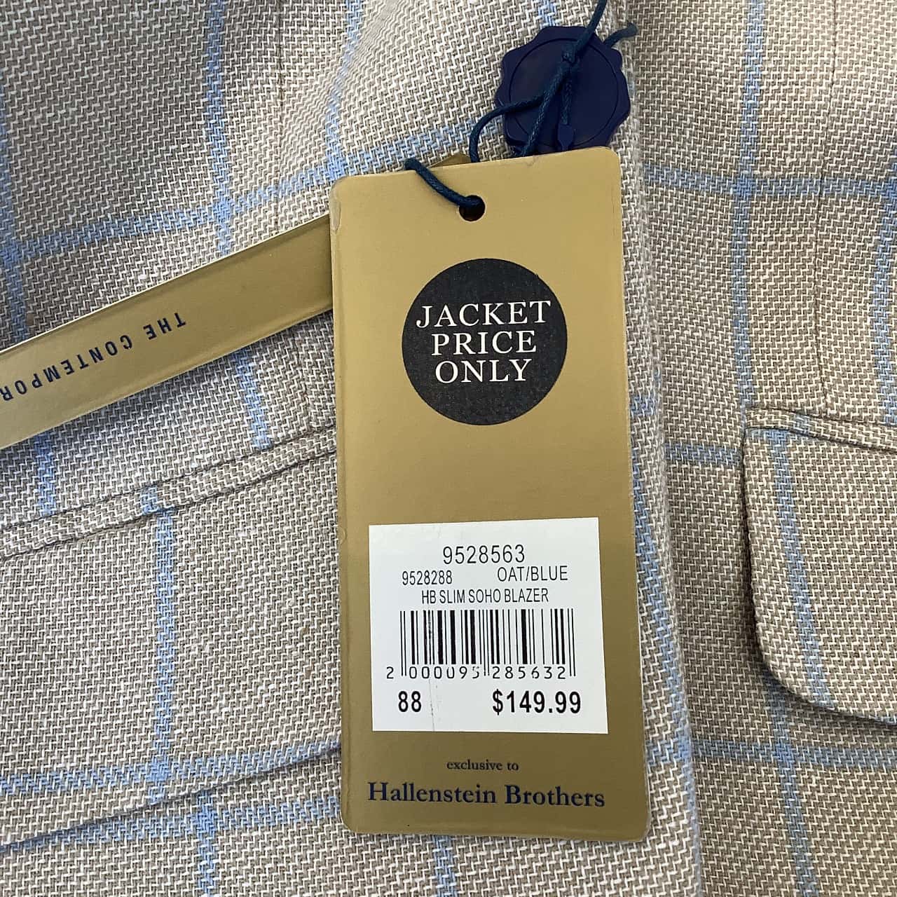 Hallenstein Brothers Mens Size 88NR Two Button Blazer Light Beige ...