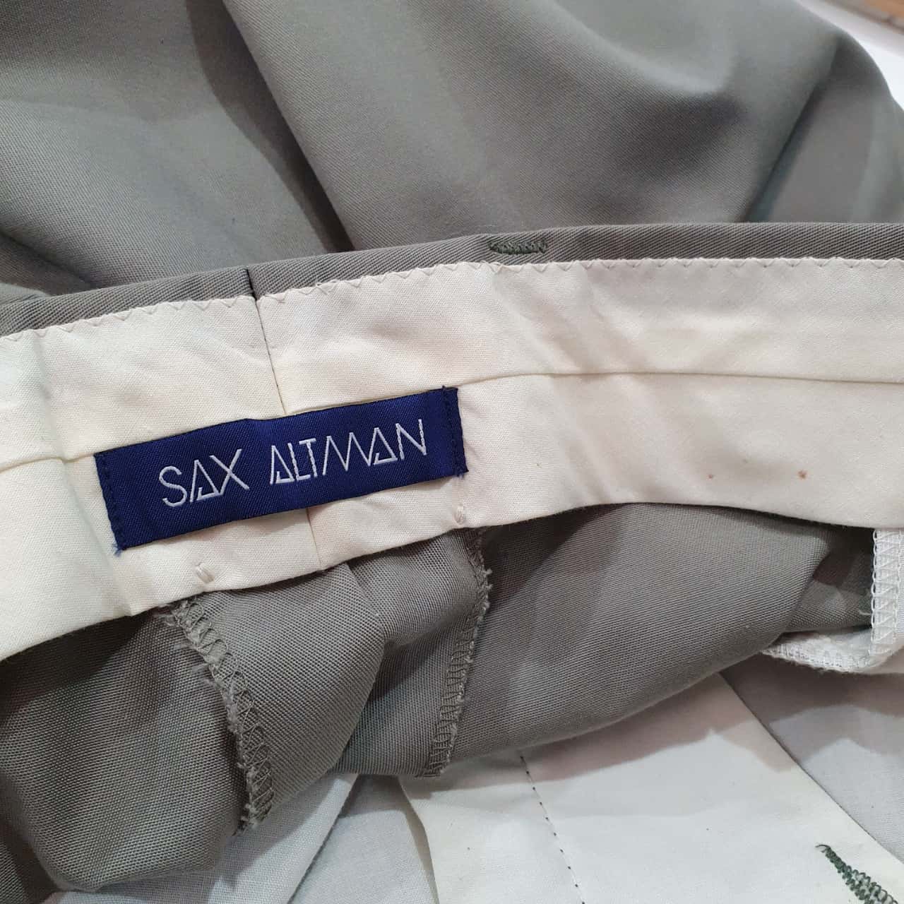 Sax Altman Mens Size XL Dress Pants Grey