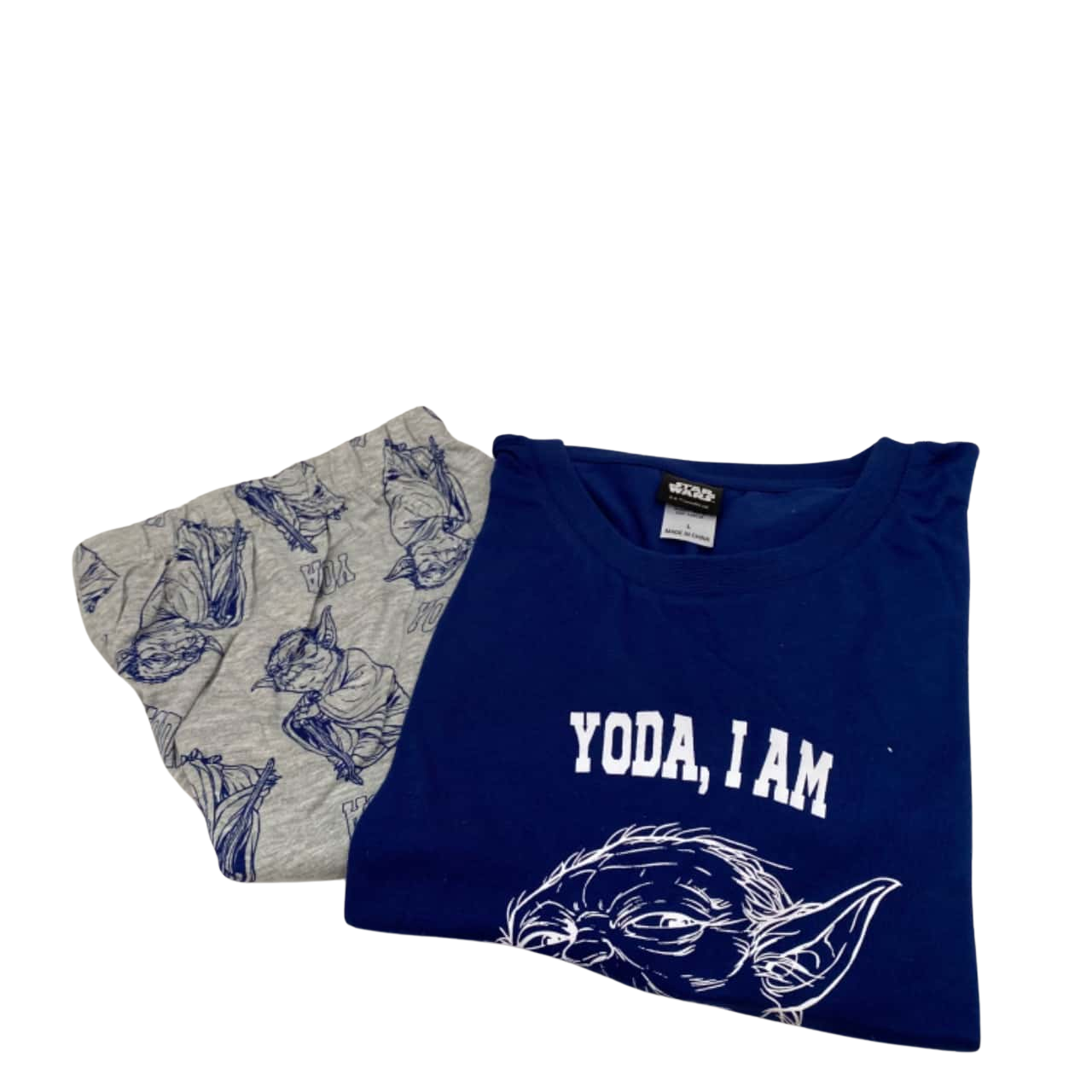 **Christmas Gift Idea** BNWT Star Wars Mens Size Large Blue / Grey Yoda ...