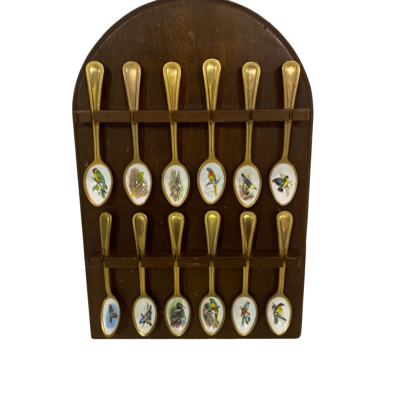 Vintage Set 12 Gold Plated Souvenir Spoons “Birds Of Australia”(s)