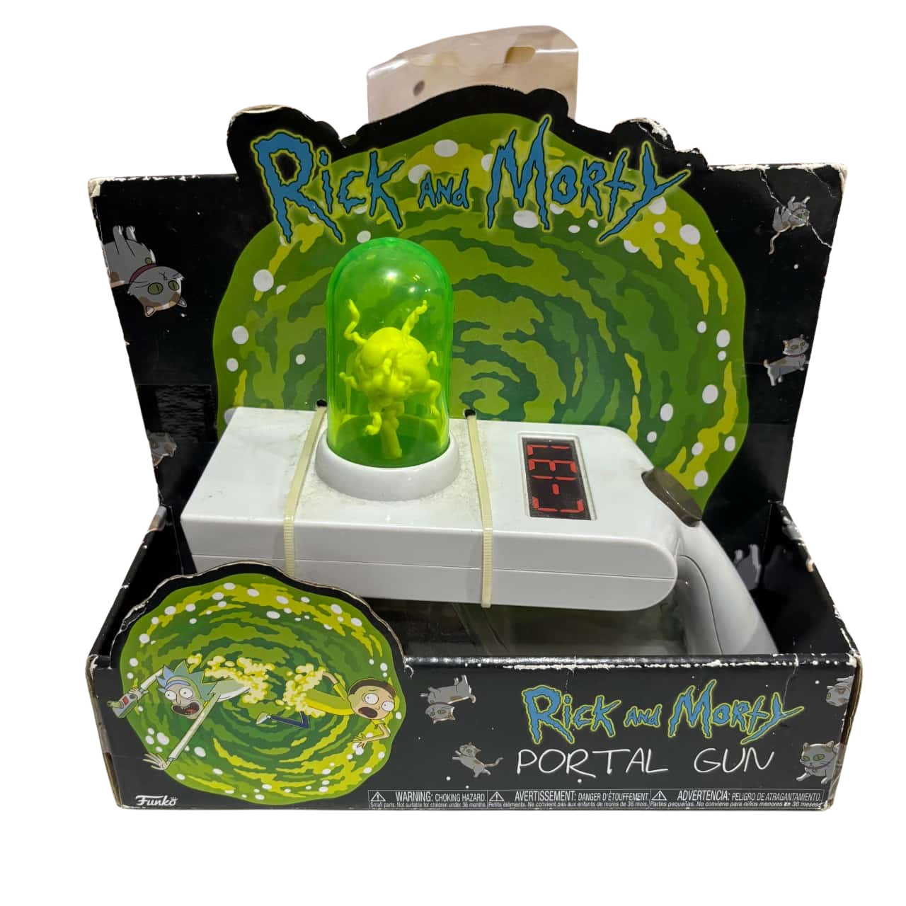 2017 Funko Rick & Morty Portal Gun Action Toy, WORKING Lights Up Action ...