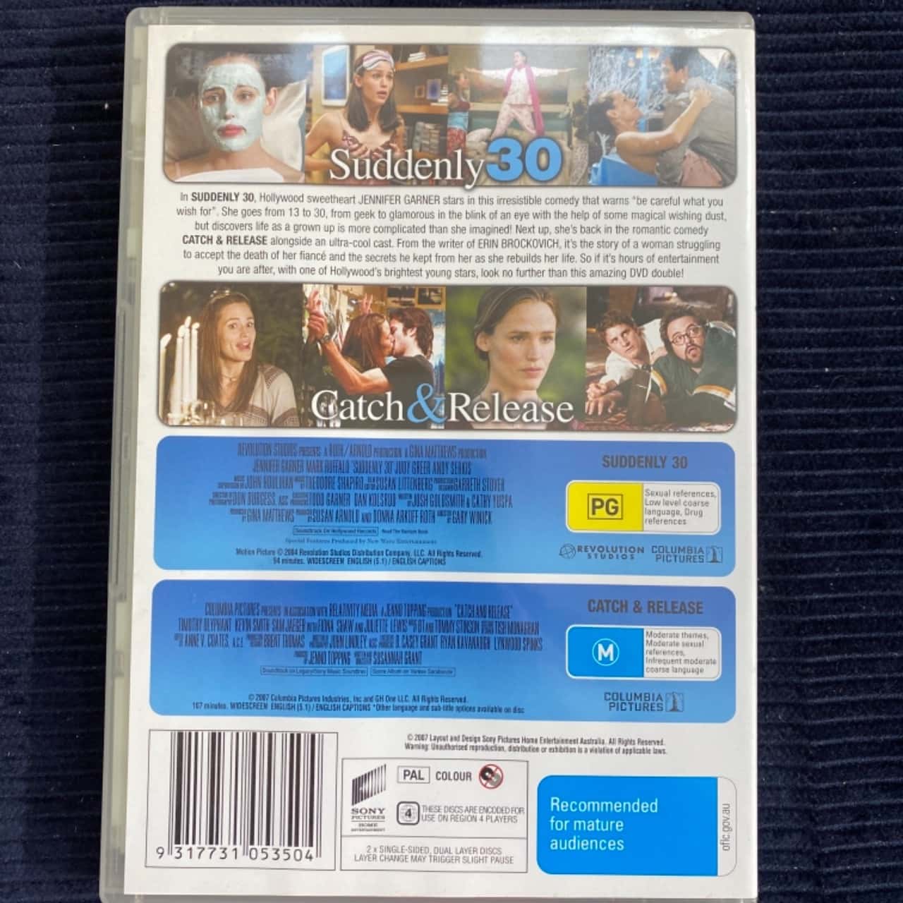 2 movie pack - suddenly 30 + catch and release