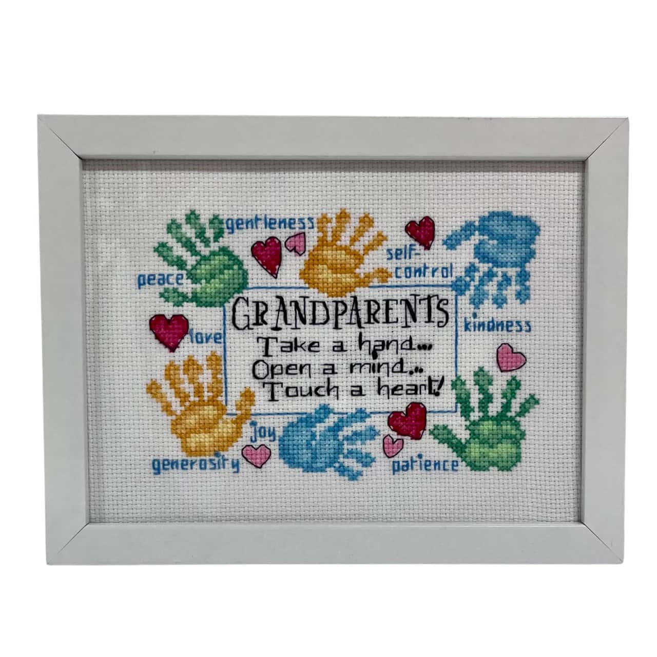 Grandparents Cross Stitch - Lovely Gift Idea! 18cm x 23cm (s)