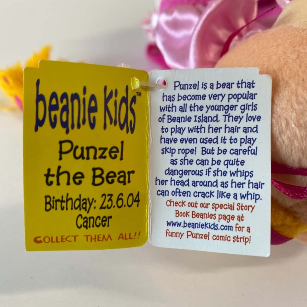 Beanie Kids Story Book Beanies Punzel The Bear & Golden Locks The Bear ...