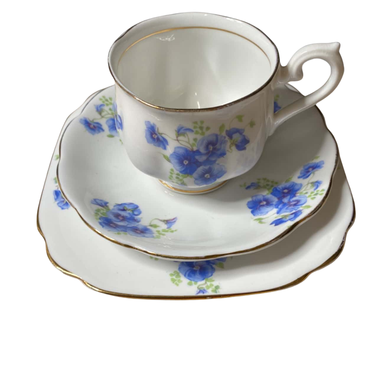 Royal Albert Blue Flowers 3 Piece Set (s) - Used Very Good | Salvos Stores
