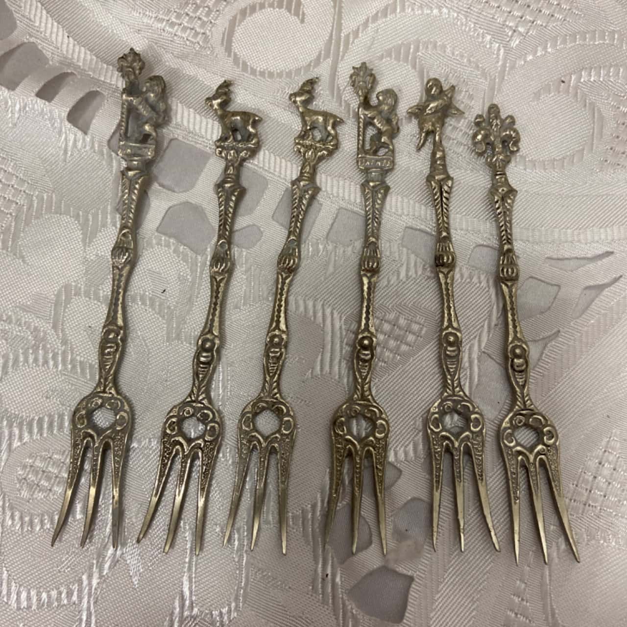 Italian souvenir dessert forks- circa 1950(s)