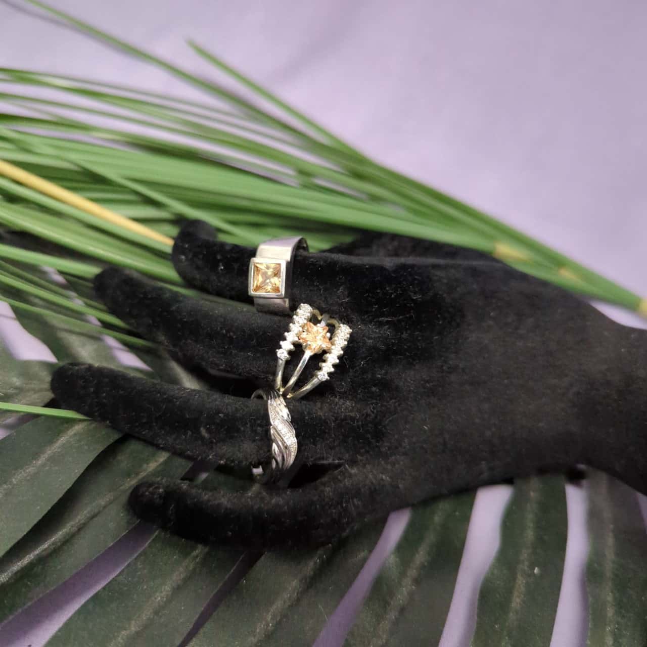 Set of 3 silver rings(s)