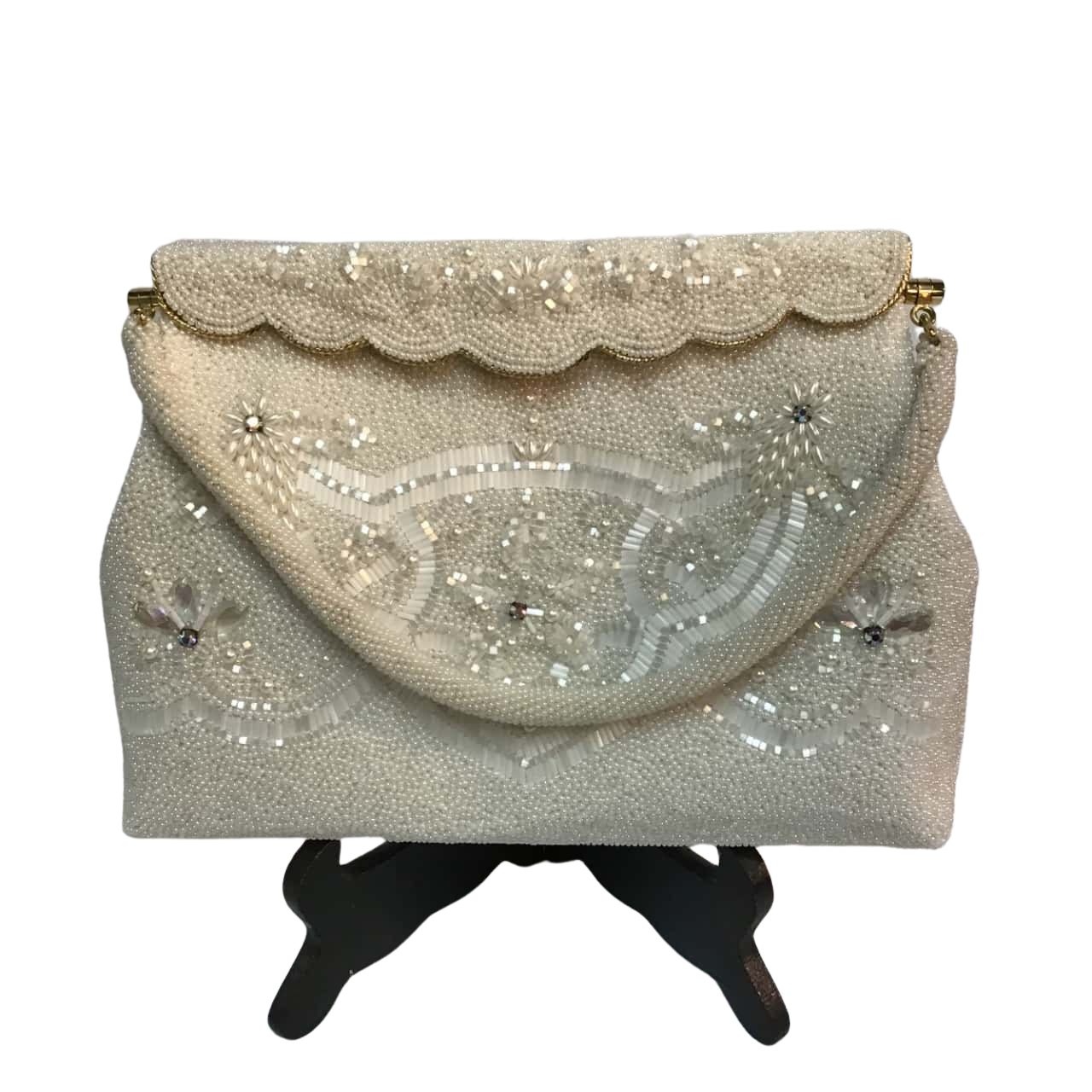 Vintage Womens Ivory White Clutch Evening Purse(s) - Used Very Good ...
