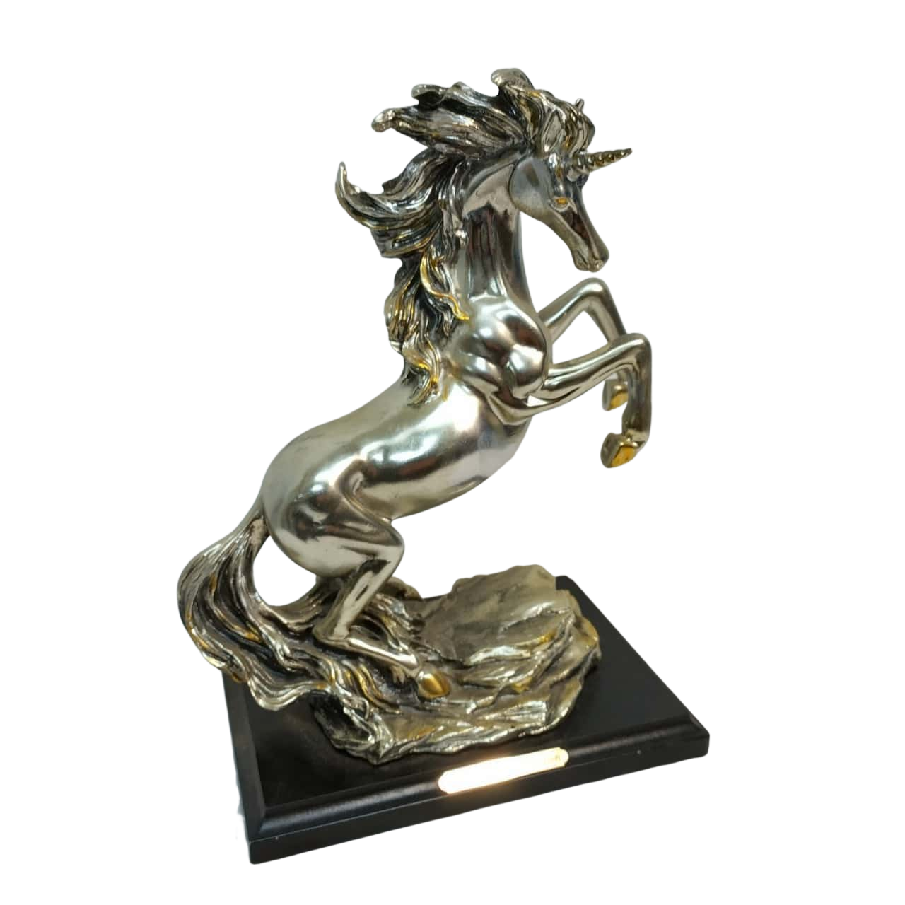 "The Helena Collection" Silver and Gold Resin Cast Unicorn by Crosa ...