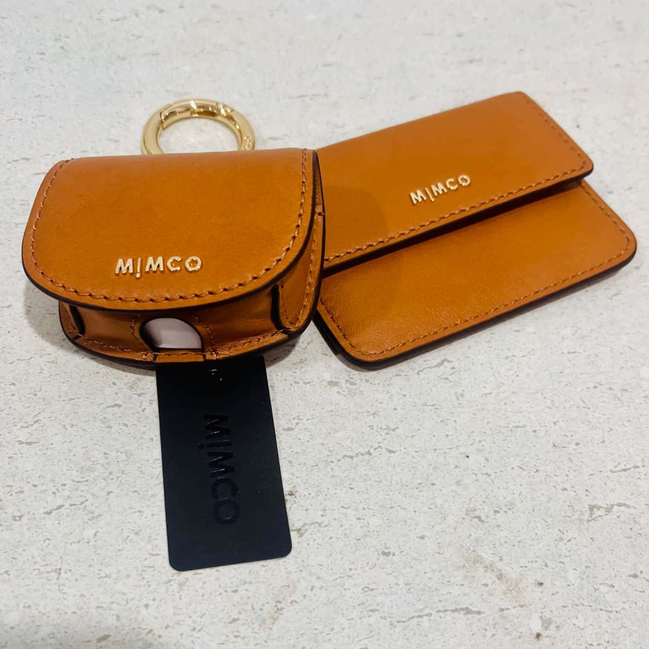 MIMCO Caramel Multi coin purse & Card Holder Gold Hardware BNWT RRP $99.95