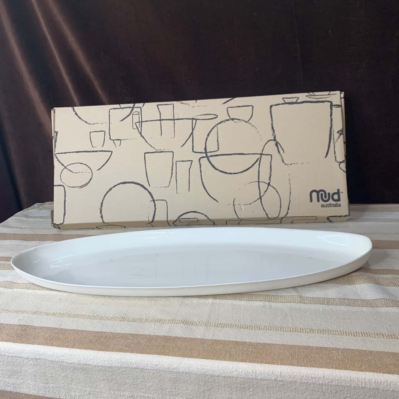 Mud Australia Large Fish Platter White