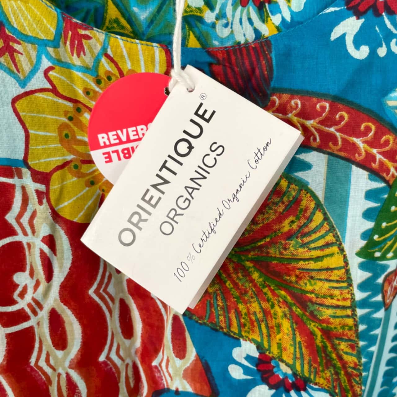 Orientique Colourful Pattern Cotton Mini Dress Size 12 / L