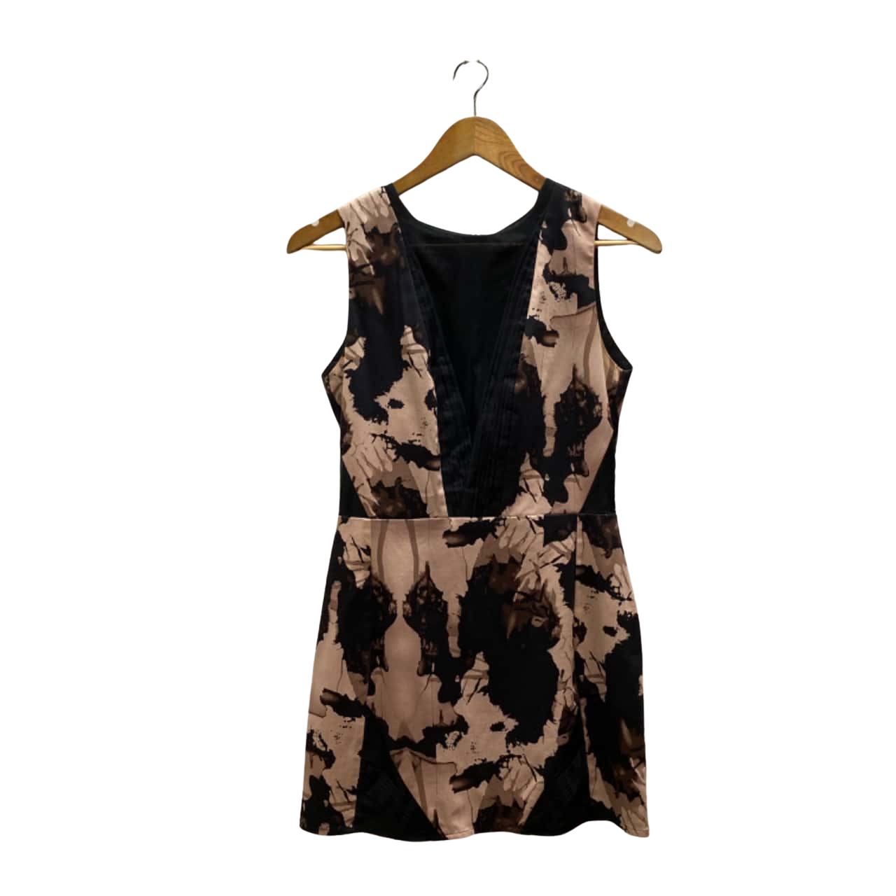 Necin Womens Black Pattern Dress