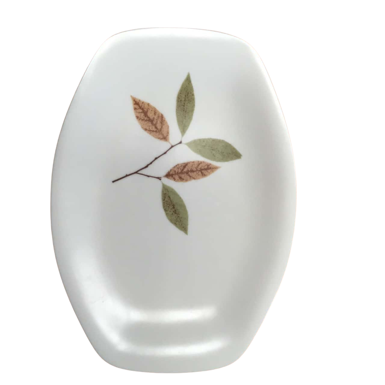 Vintage 1970s Australia Bessemer Ware Melamine Platter With Leaf Design