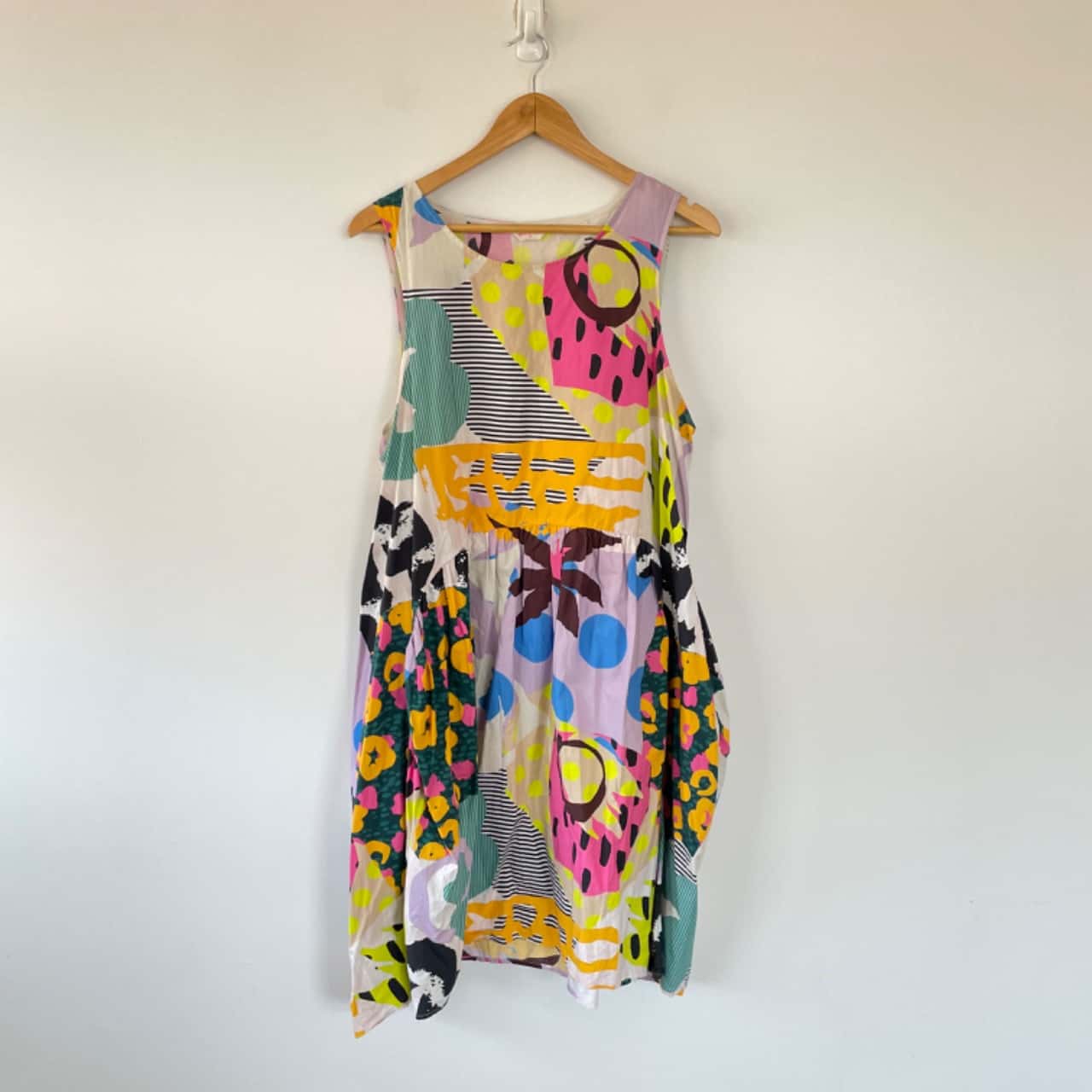 Gorman Colourful Abstract Pattern Pocket Midi Dress Plus Size 16 / XXL