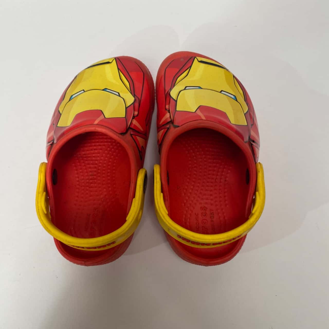 CROCS Iron Man Shoes Kids Size 8 Red