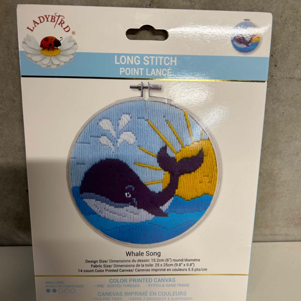 Lady Bird Long stitch - Whale (s)