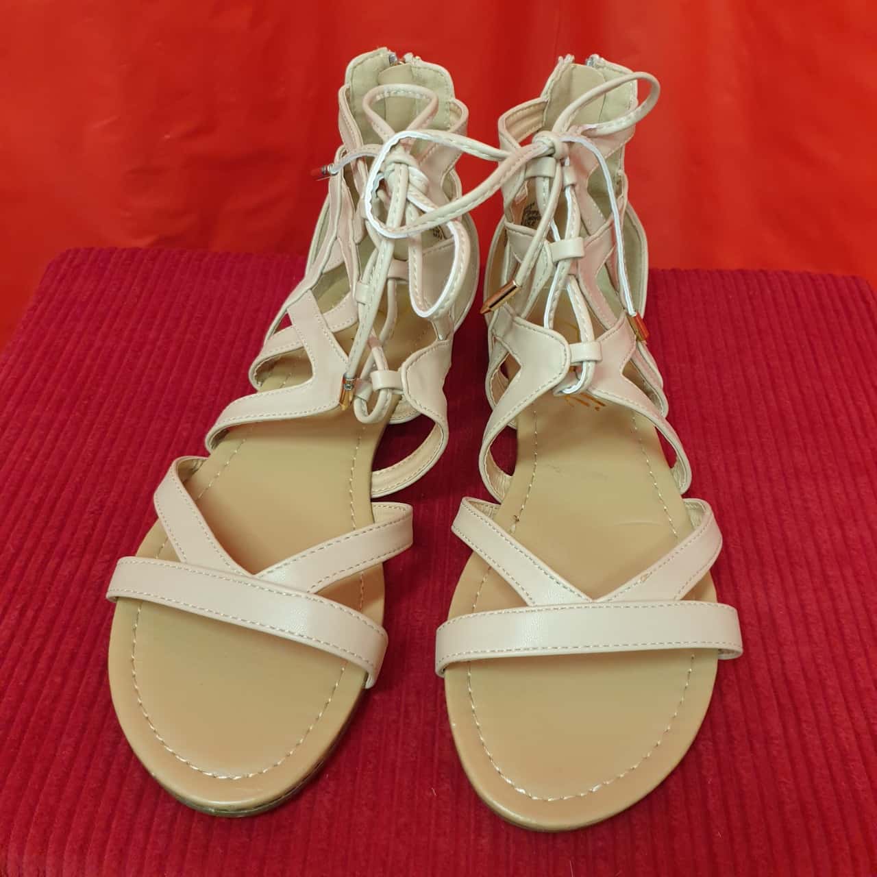 Womens Corelli size 8 Beige Lace up (Sabrina) Sandals(s)