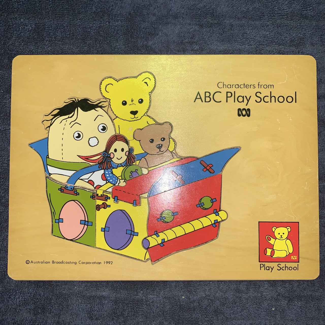 ABC Playschool jigsaw, characters from ABC Playschool, 1992, Australian ...